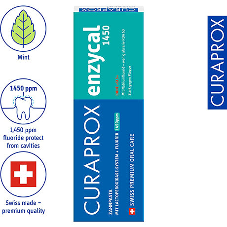 Curaprox Enzycal 1450, Extra Sodium Fluoride Toothpaste – ORA UAE